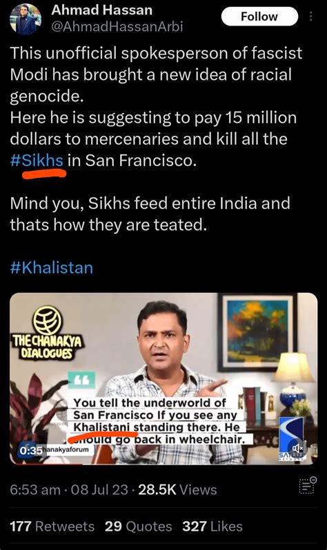 Sikh ≠ Khalistani This Pakistani Guy Is Spreading Disinformation Hiding The Tweets Which Are