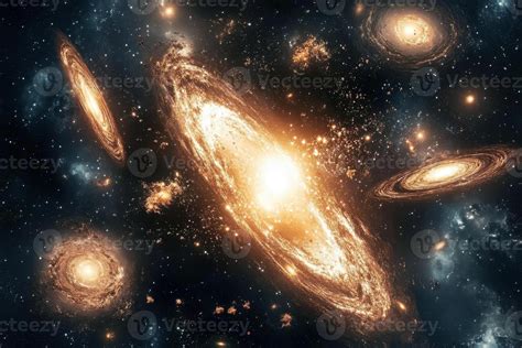 A Collection Of Galaxies In A Vast And Dark Universe With Spiral