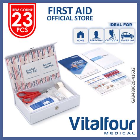 Vitalfour Compact First Aid Kit Suitable For Personal Lazada