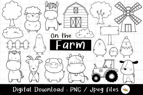 Farmer Clipart Outline