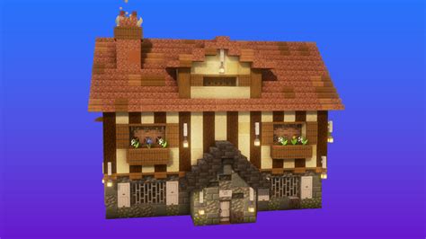 Cute Starter Home Minecraft Schematic Cute Starter Home Minecraft Schematic