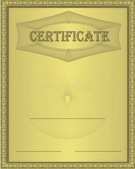 Vertical Blank Certificate Stock Illustrations 5489 Vertical Blank