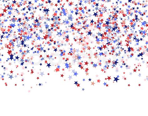 Red And White Stars Background