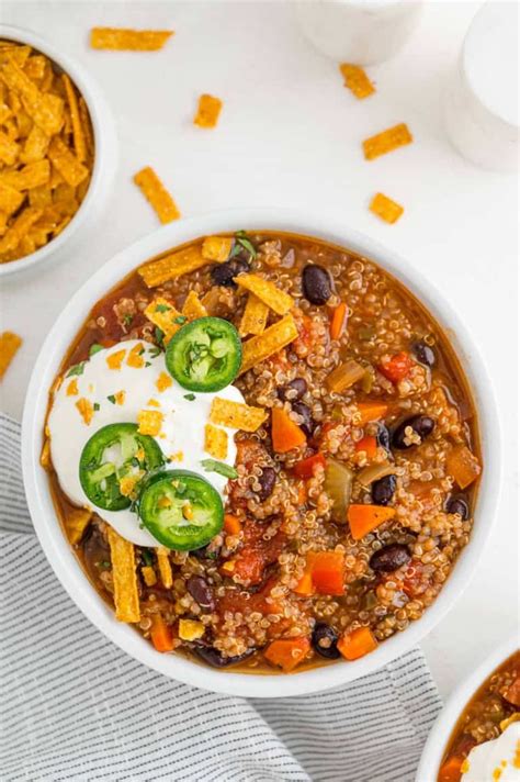 Vegetarian Chili With Black Beans And Quinoa Daily Dish