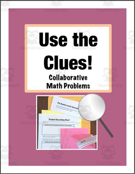 Use The Clues Differentiated Collaborative Problem Solving Grades 3 5