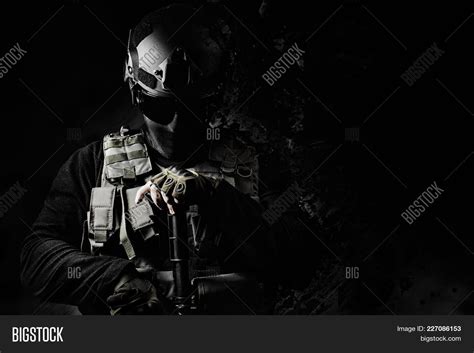 Black White Swat Image And Photo Free Trial Bigstock