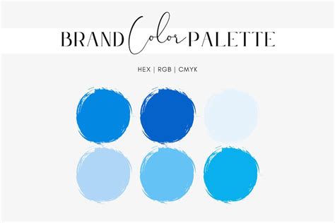 Vibrant Blue Color Palette For Website Color Scheme Branding Design