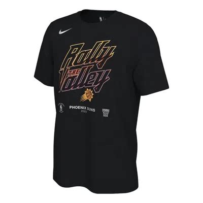 Nike X Nba Phoenix Suns Rally The Valley 2023 Playoffs Mantra T Shirt Black Modesens