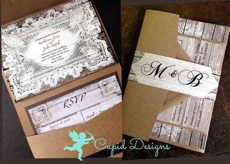 Rustic Elegant Wedding Invitations