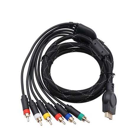 1 8m 6ft Multi Component Av Cable For Playstation 2 Ps3 Ps2 Component