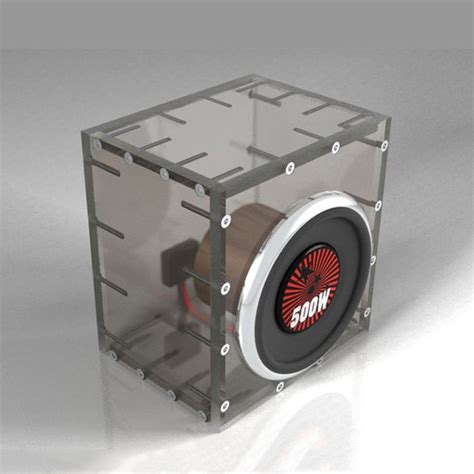 Translucent Acrylic Cabinet For Speaker Plexiglass Subwoofer Box