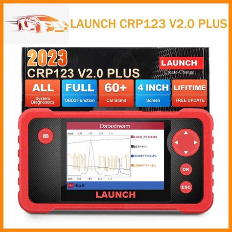 Launch X431 Crp123 V20 Plus Obd2 Scanner Auto Code Reader Full System Diagnostic Tool Read