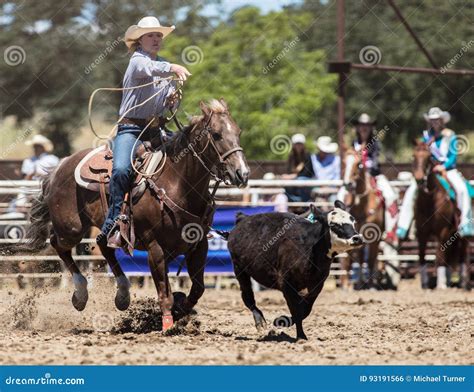 Lasso Girl Editorial Photo Image Of Country Flying 93191566