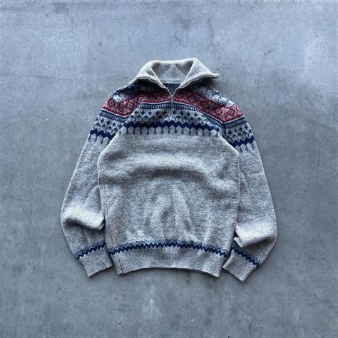 Vintage 90s Knit Sweater Quarter Zipper Like 👍 Depop