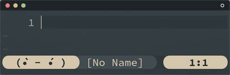 I Replaced The Mode Names With Ascii Emoticons Rneovim