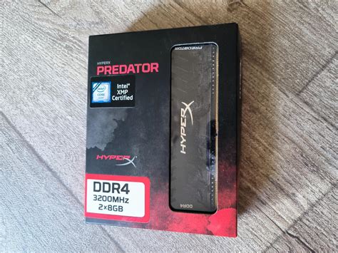 Paměť Ram Hyperx Predator 16gb 2x8gb Ddr4 3200 Cl16 Aukro