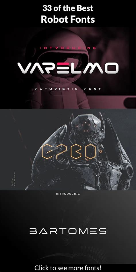 33 Stunning Futuristic Robot Fonts For Your Next Sci Fi Project Robot
