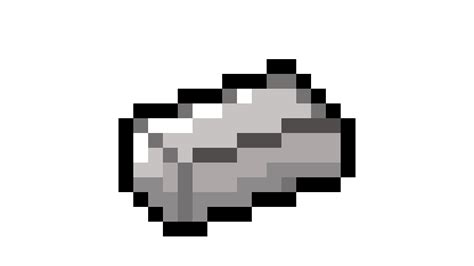 Iron Ingot Pixel Art Items Placeable Minecraft Mods Curseforge