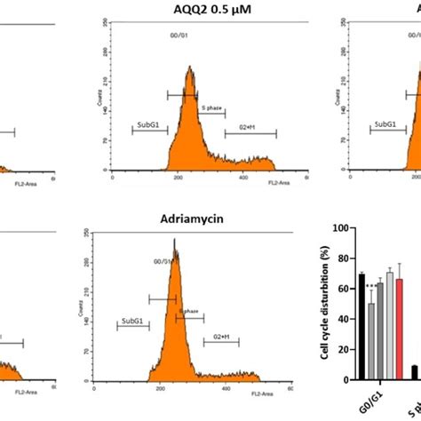 Flow Cytometric Analysis Of Cell Cycle In Mcf7 Cells After 24 H Aqq2 Download Scientific