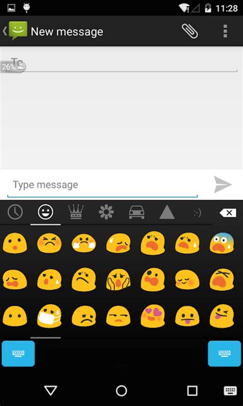 Android 용 Emoji Keyboard Black Round Apk 다운로드