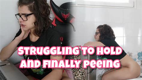 Itsrory420 Pee Desperation During Work And Finally Letting Go Manyvids