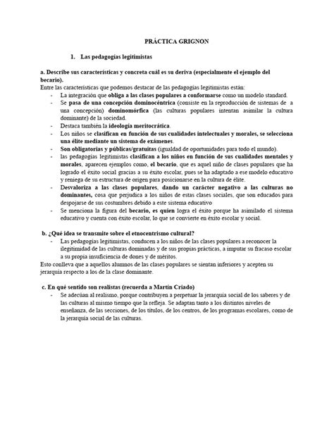Sociología Grignon Pdf