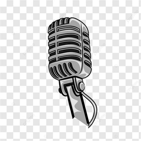 Microphone Classic Vector Microphone Vector Hand Drawn Microphone Png And Vector With