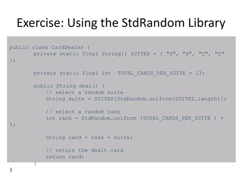 Java 102 Intro To Object Oriented Programming In Java Exercises Ppt