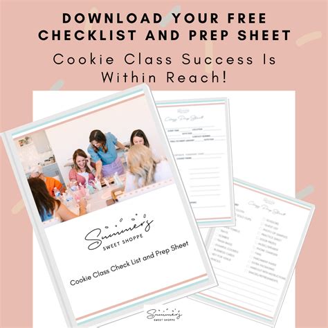 Cookie Class Checklist For Success Summers Sweet Shoppe