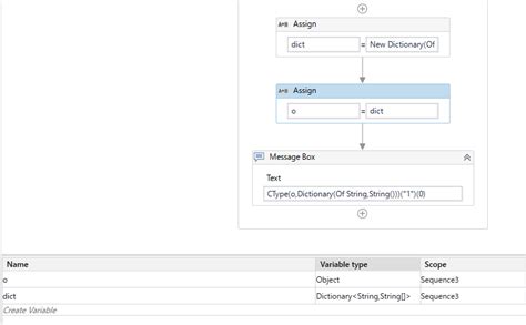 Convertingassigning Datatable Object To Dictionary Studio Uipath