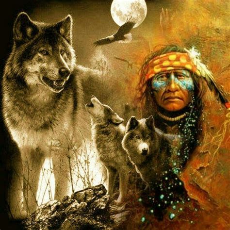 Native American Spirit Wolves