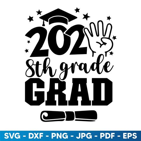 8th Grade Grad Svg 8th Grade Graduation T 8th Grade Graduation Svg