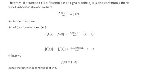 Notes On Differentiation Rules