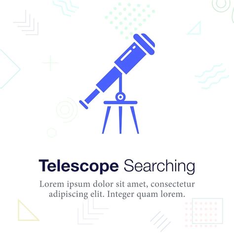 Premium Vector Telescope Searching Vector Illustration Icon Related