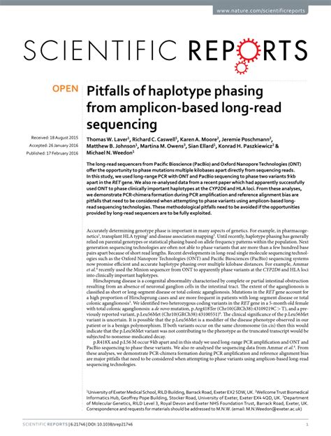 Pdf Pitfalls Of Haplotype Phasing From Amplicon Based Long Read