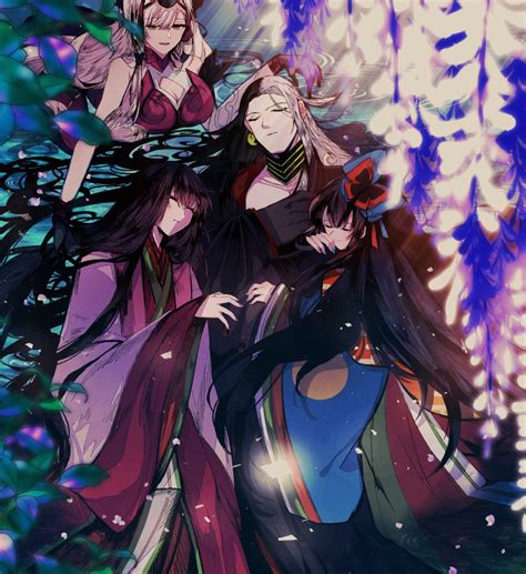Safebooru 1boy 3girls Alternate Breast Size Alternate Hairstyle Armor