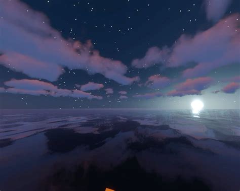 Minecraft Night Фон