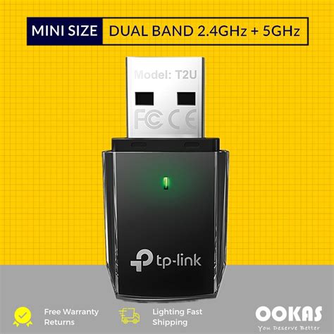 TP Link 5GHz 2 4GHz AC600 Mini Wireless Dual Band USB Wifi Adapter Archer T2U For PC Desktop