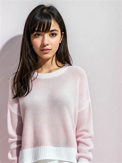 Premium Ai Image Young Model Wearing Pink Clothes Posing For Photo