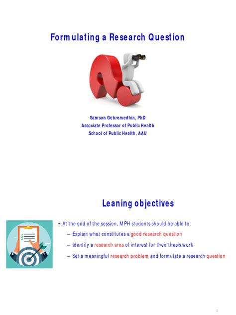 Research Question Formulation Pdf Inquiry Methodology