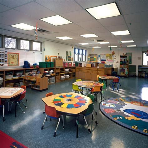 A Classroom With Cooperative Learning Setups Where Students Work In Small Groups Premium Ai A Classroom With Cooperative Learning Setups Where Students Work In Small Groups Premium Ai