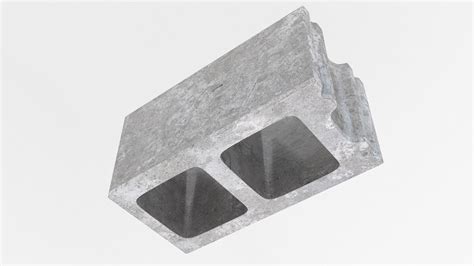 3d Model Cinder Concrete Block Turbosquid 1992430