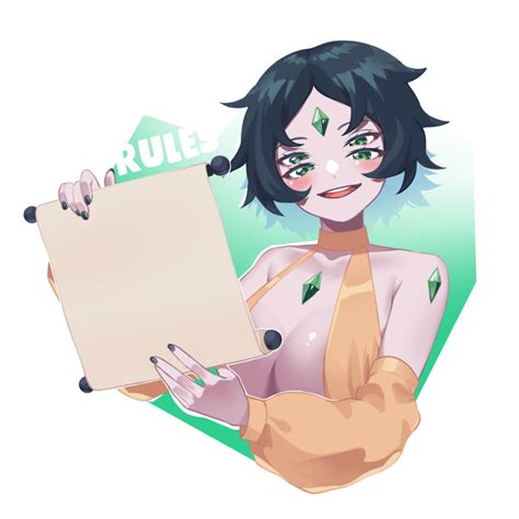 Rule 34 1girls 4 Eyes Armwear Asexual Blue Eyebrows Blue Fingernails