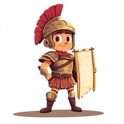 Dibujo Para Colorear De Un Centurión Romano