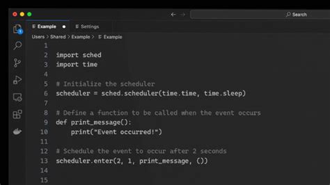 Basic Example Of Python Function Sched Scheduler Enterabs