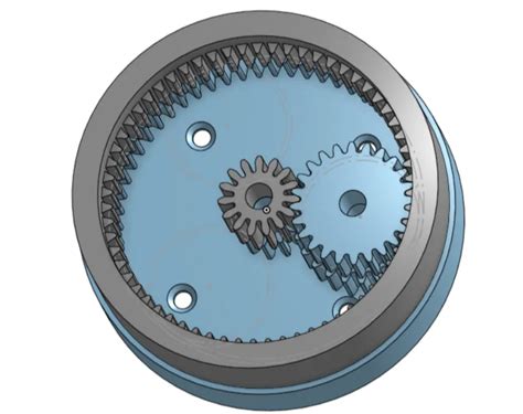 Split Ring Compound Planetary Gear 1120 Ratio Free 3d Print Model