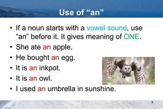 Functional English 09 Articles A An The Code 0065 Ppt