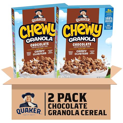 Quaker Chewy Granola Breakfast Cereal Chocolate 136oz