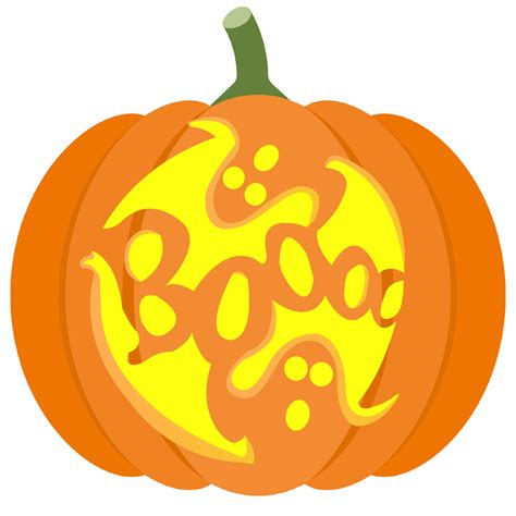 Cute Ghost Pumpkin Stencil