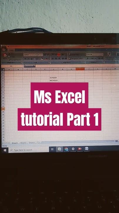 🥰 Ms Excel Basic Tutorial Part1 Khalid366 Msexcel Microsoft